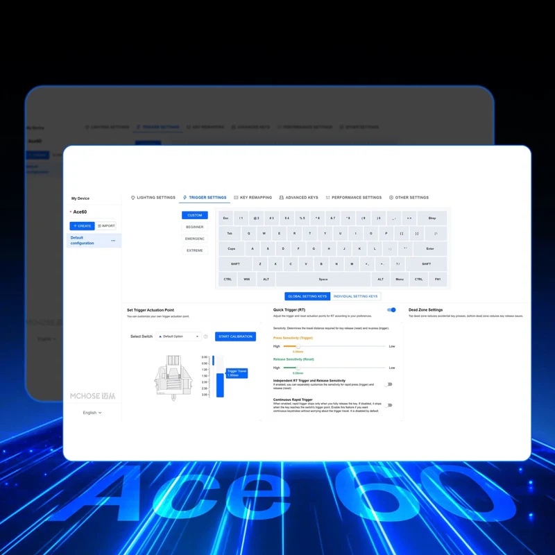 MCHOSE Ace 60 PRO Hall Effect Magnetic - phoenixstore.ma